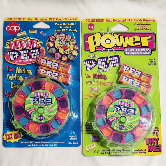 PEZ | Toys | Pez Vintage Cap Power Candy Dispenser 996 Set Of 2 | Poshmark